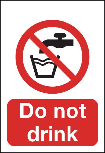 Do Not Drink Signs | Seton