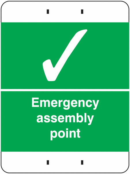 Emergency Assembly Point - Temporary Post-Mounted Signs | Seton
