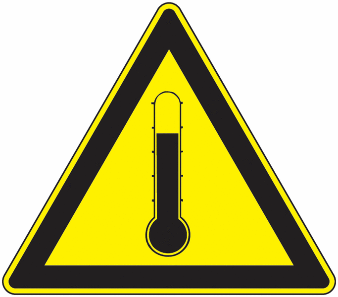 Panneau Danger chaleur haute température Picto seul | Signals