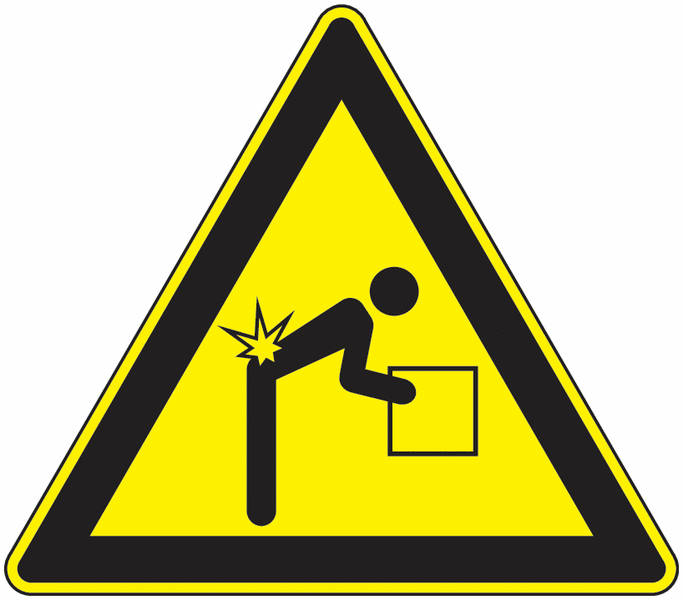 Panneaux risques de chutes et blessures et pictogrammes | Signals