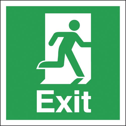 Exit Running Man Right Signs | Seton