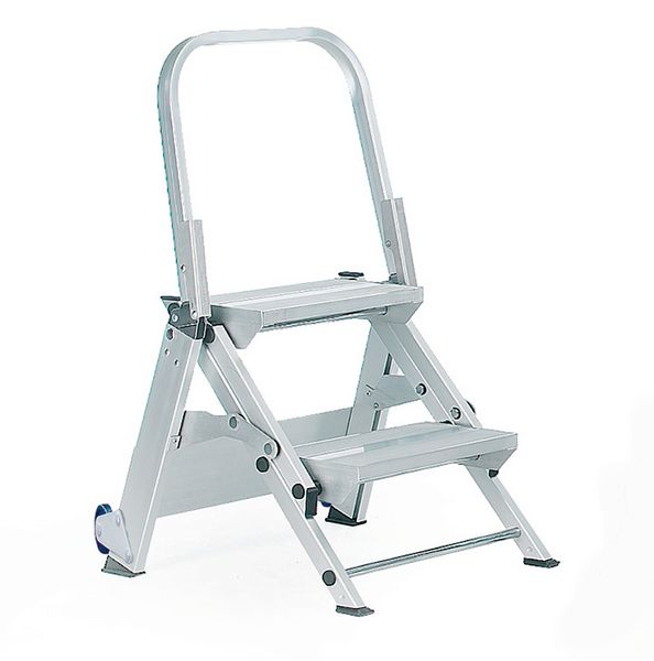 Folding Safety Steps with Wheels | Seton