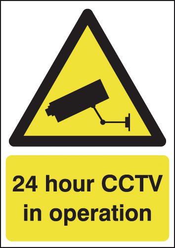 24 Hour CCTV in Operation Window Signs | Seton