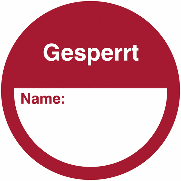 Gesperrt – Qualitätskennzeichen online kaufen | SETON