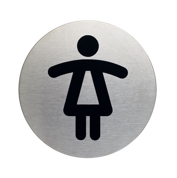 Female / Ladies Round Door Sign | Seton