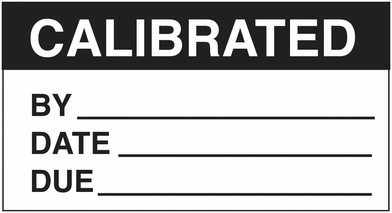 Calibration Labels for Tracking Equipment Accuracy | Seton