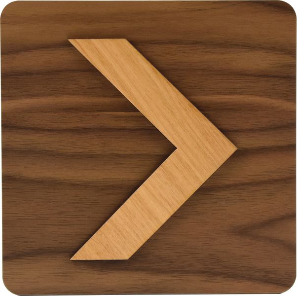Plaque de porte en bois | Signals