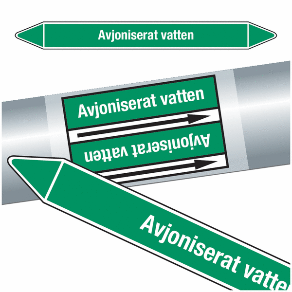 Rörmärkning (vatten) - Avjoniserat vatten | Seton