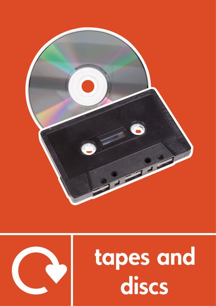 Tapes & Discs - WRAP Photographic Recycling Signs | Seton