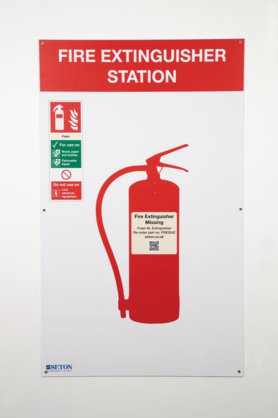 Foam Fire Extinguisher Shadow Board | Seton