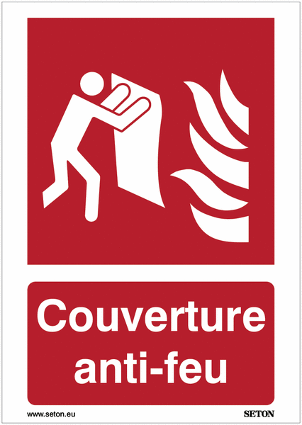 Panneau A4 ISO 7010 Couverture anti-feu - F016 | Securimed