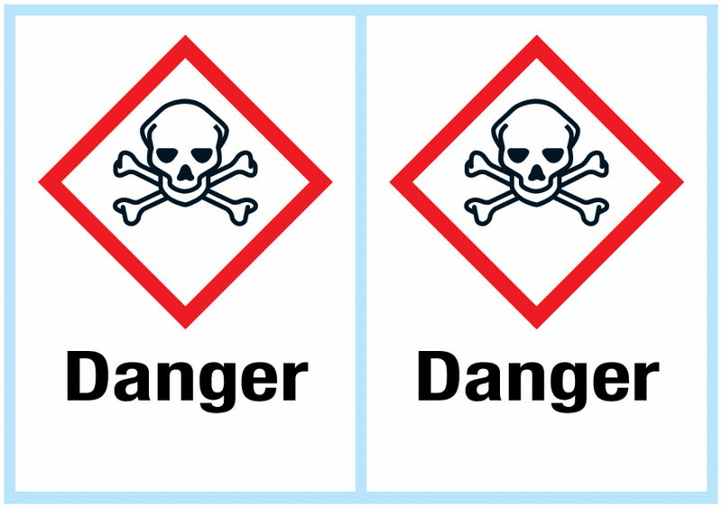 Etiquettes d'identification CLP "Danger" - GHS06 | Seton