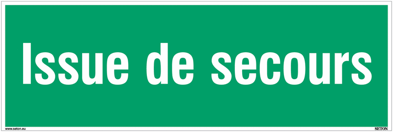 Panneaux issue de secours et signalisation évacuation | Seton