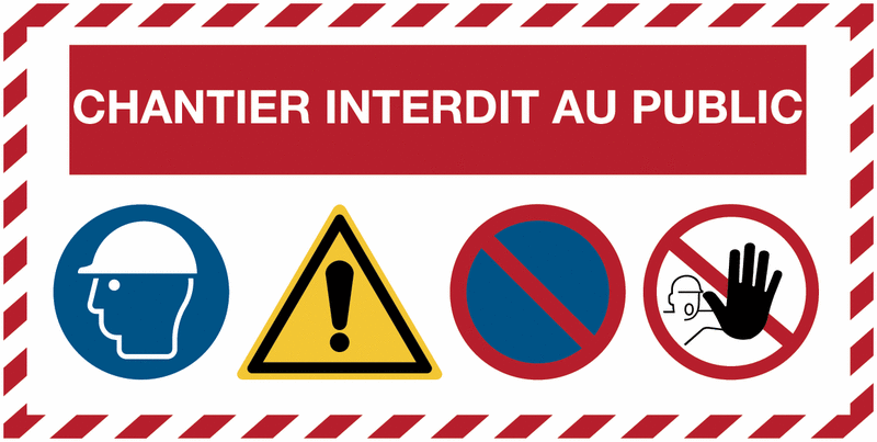 Panneau D'interdiction De Zone Flexible