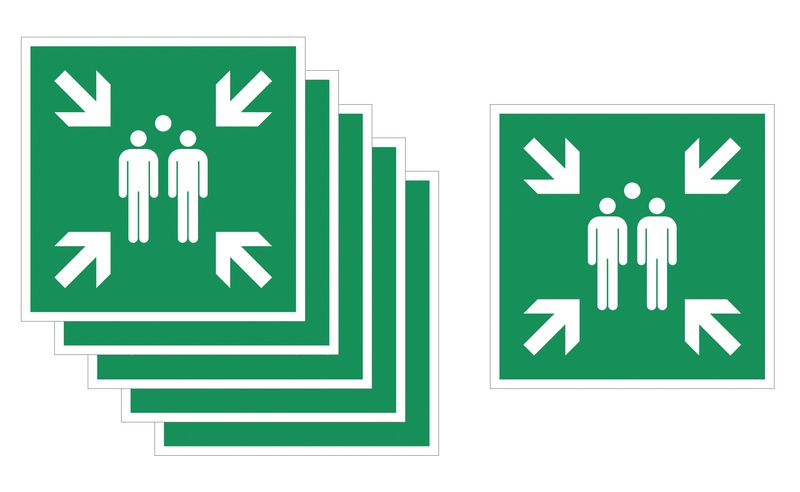 Utrymningsskyltar i klassiska och efterlysande material | Seton