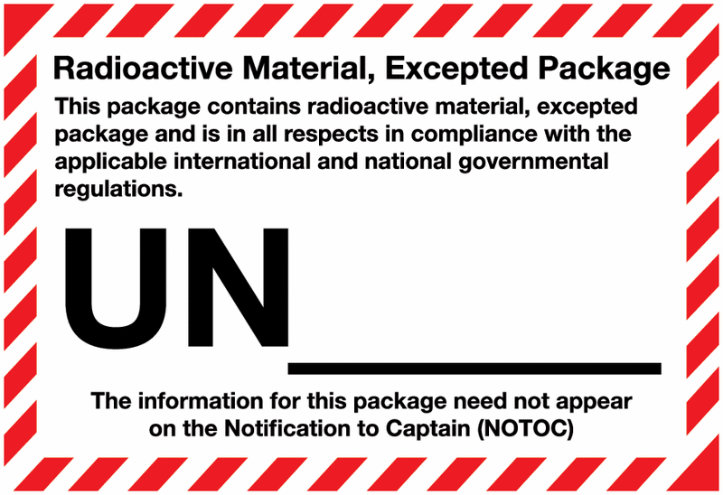 UN Hazard Warning Diamonds Blank Shipping Labels | Seton
