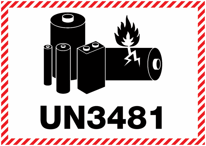 UN Lithium Battery 3481 2023 Shipping Labels | Seton