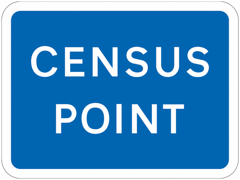 Traffic Signs - Census Point. Quick, Fuss-Free Delivery | Seton