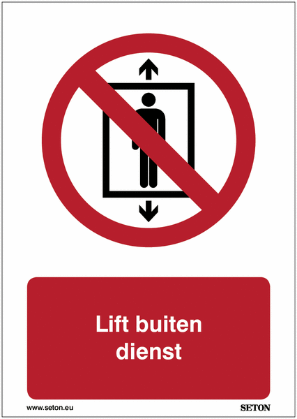 Borden ISO 7010 - Lift buiten dienst - P027 | Seton