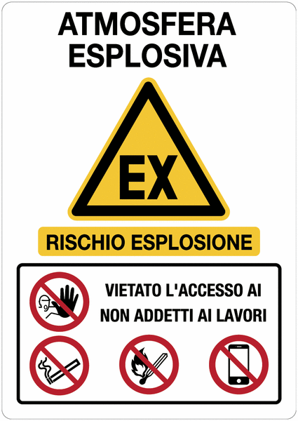 Cartelli ATEX, Cartelli EX pericolo esplosione | Seton