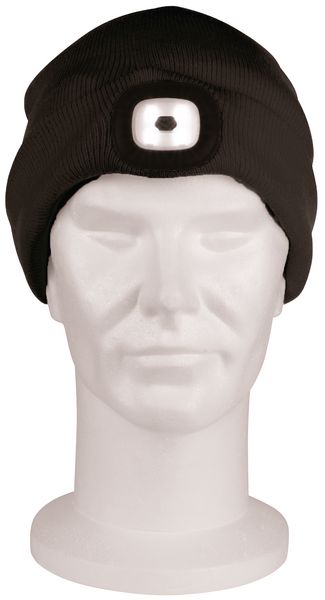 Bonnet de sécurité coqué avec lampe frontale LED | Securimed