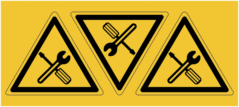 Autocollants et panneaux danger "Maintenance en cours" | Seton