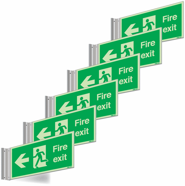 Fire Exit Left Signs - Fast, Easy, Fuss-Free Delivery! | Seton