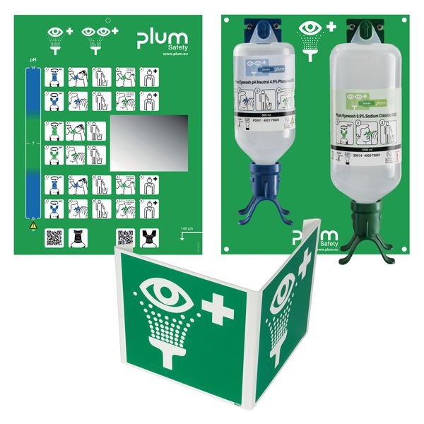 Station lave-œil Duo Plum solution saline et pH Neutral | Seton