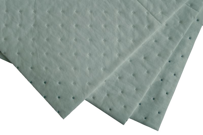 Oil Sorbent Pads - With Fleece Reinforcement | Seton