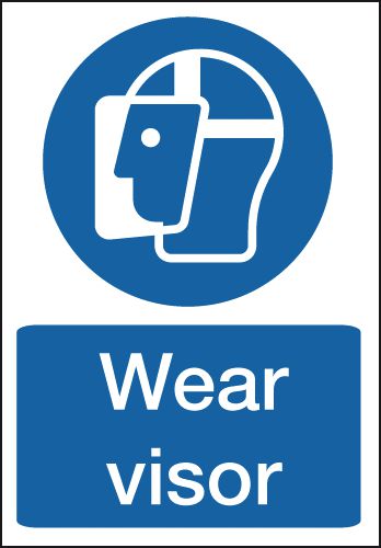 Wear Visor Sign | Seton