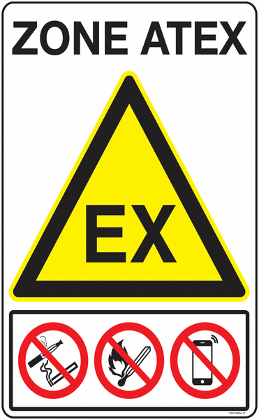 Panneaux Zone Atex avec interdictions | Signals