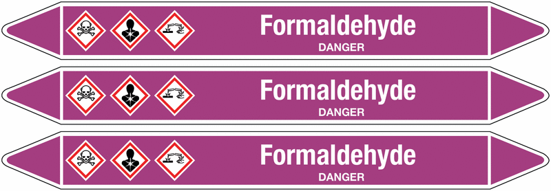 Formaldehyde - European Linerless Pipemarkers | Seton