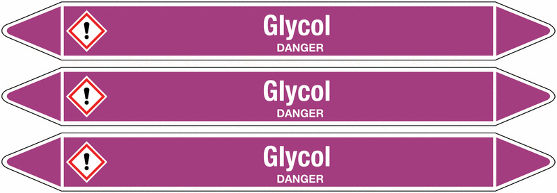 Glycol - European Linerless Pipemarkers | Seton