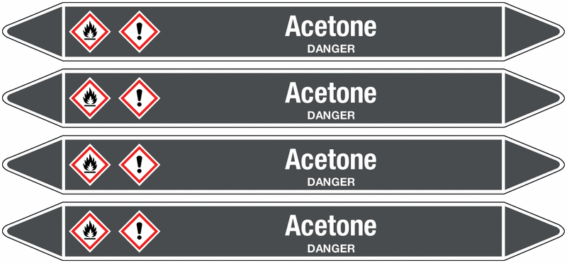 Acetone - European Linerless Pipemarkers | Seton