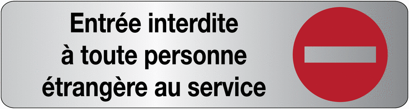 Accès interdit et panneau entrée et accès non autorisé | Seton