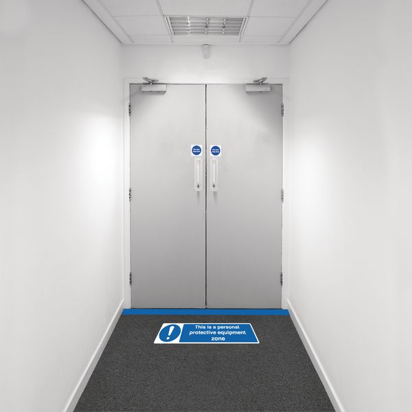 Safety Zoning Floor Marking Kits - PPE Zone | Seton