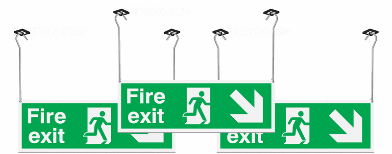 Fast UK Delivery - ISO Approved “Fire Exit Right" Signs | Seton