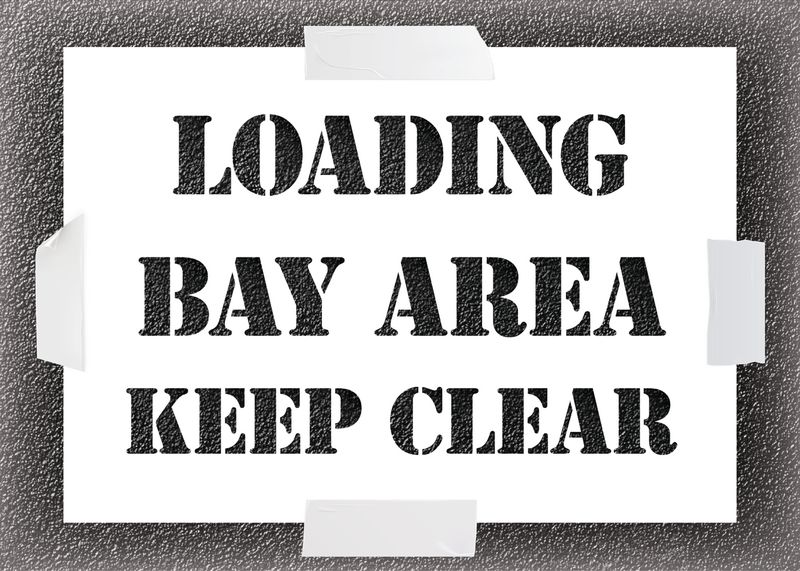 Reusable Stencil - Loading Bay Area Keep Clear | Seton