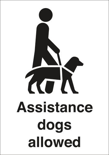 Assistance Dogs Allowed Signs | Seton
