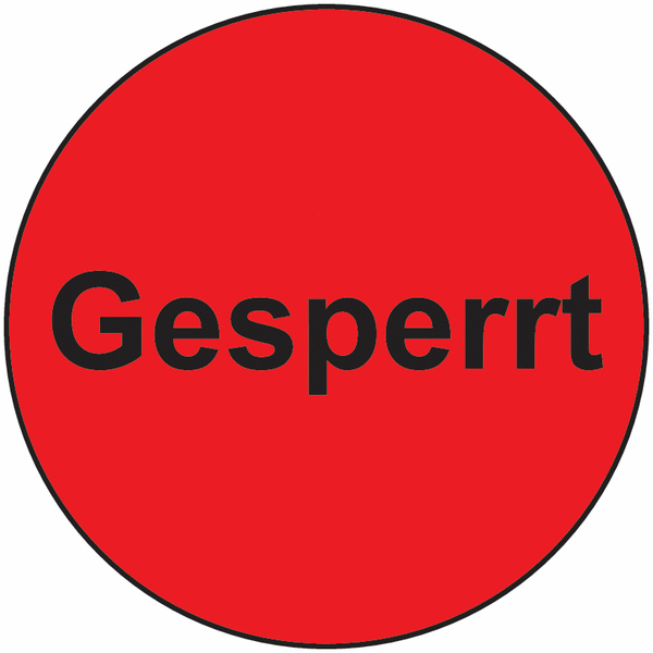 Maschinen Gesperrt-Aufkleber kaufen & richtig markieren | SETON