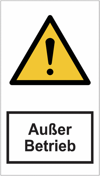 Warnaufsteller mit Standardsymbol und individuell kaufen | SETON