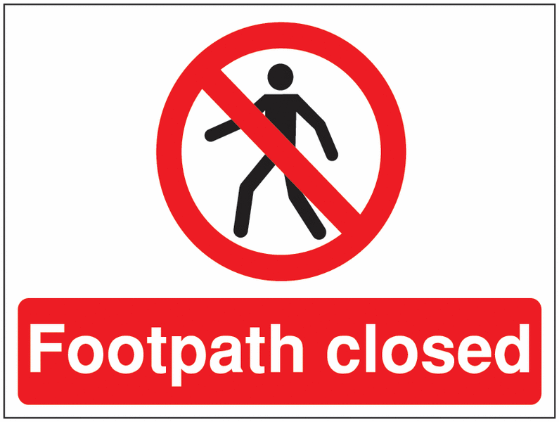 Construction Signs - Footpath Closed | Seton