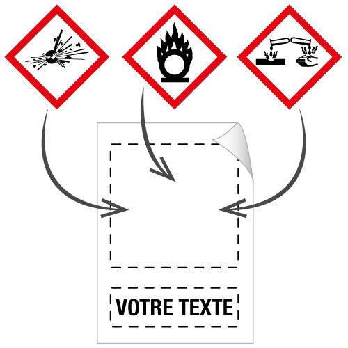 Etiquettes CLP avec pictogramme de danger chimique | Seton