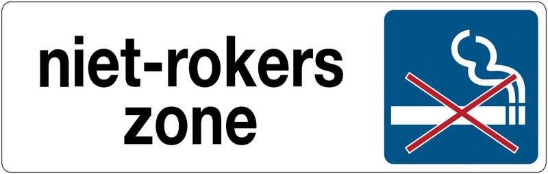 Informatieborden rookverbod - Niet-rokerszone | Seton