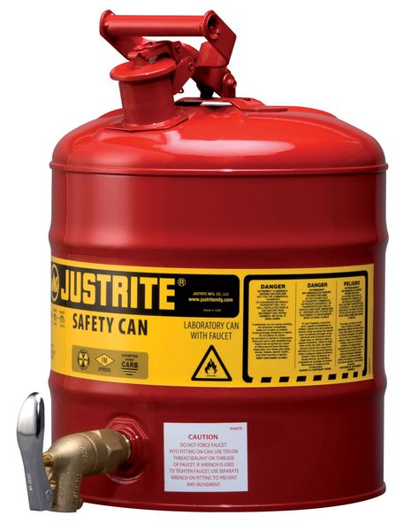 Justrite Flammable Liquid Laboratory Can With Spout | Seton