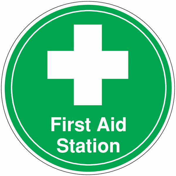 Anti-Slip Floor Markers - First Aid Station | Seton