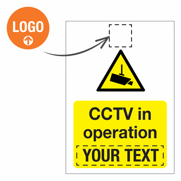 Custom CCTV Signs with Logo (GDPR Compliant) | Seton