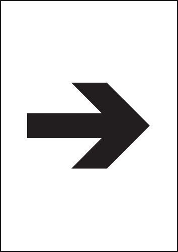 Metal Look Signs - Arrow Right | Seton
