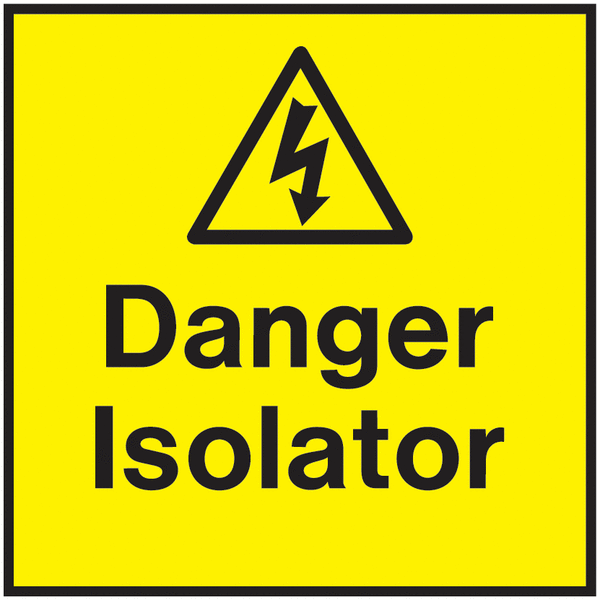 Danger Isolator - On-The-Spot Electrical Safety Labels | Seton
