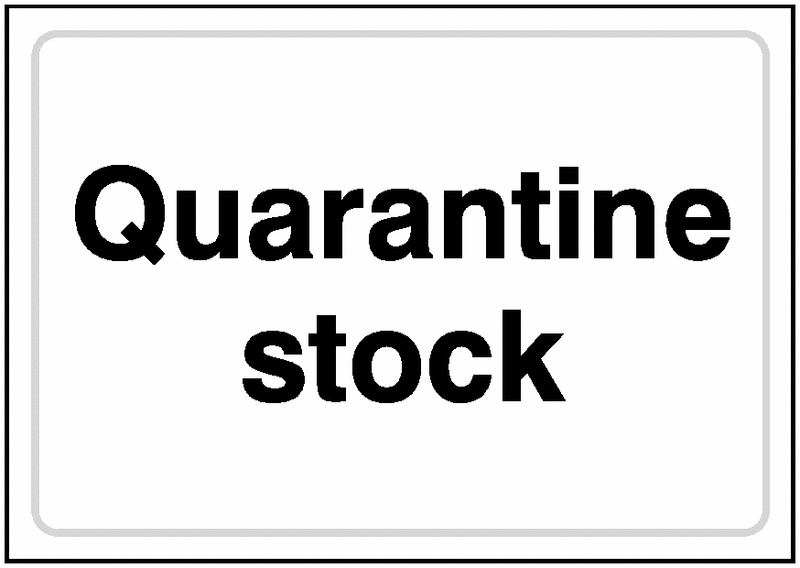 Quarantine Area Sign | Seton
